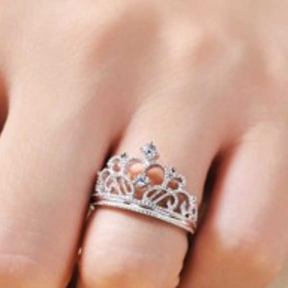 Jewelry | Diamond Princess Crown Ring | Poshmark